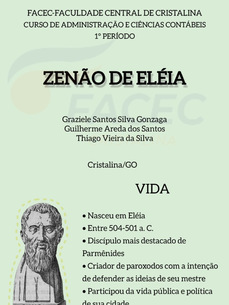 Zenão de Eléia - Slides | PDF