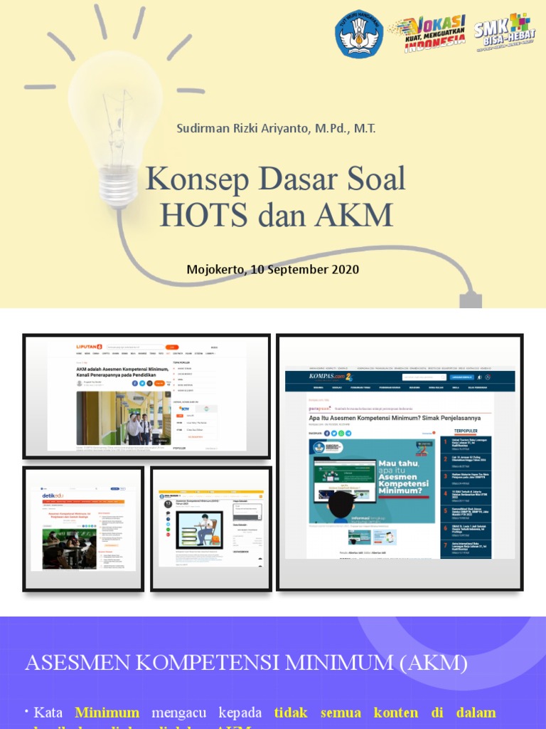 Konsep Dasar Soal HOTS Dan AKM | PDF