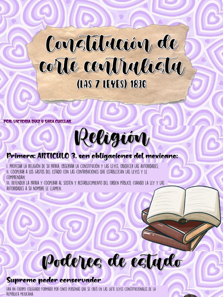 Constitución de 1836 7 Leyes | PDF | México | Ley Pública