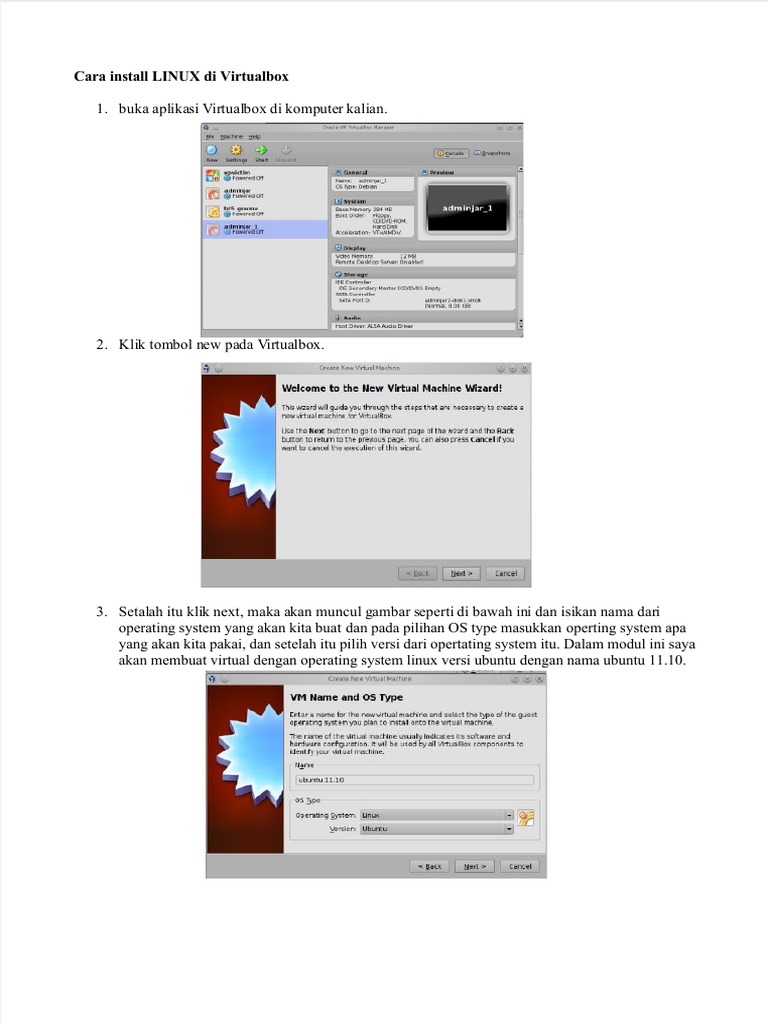 Cara Install Os Di Virtual Box | PDF