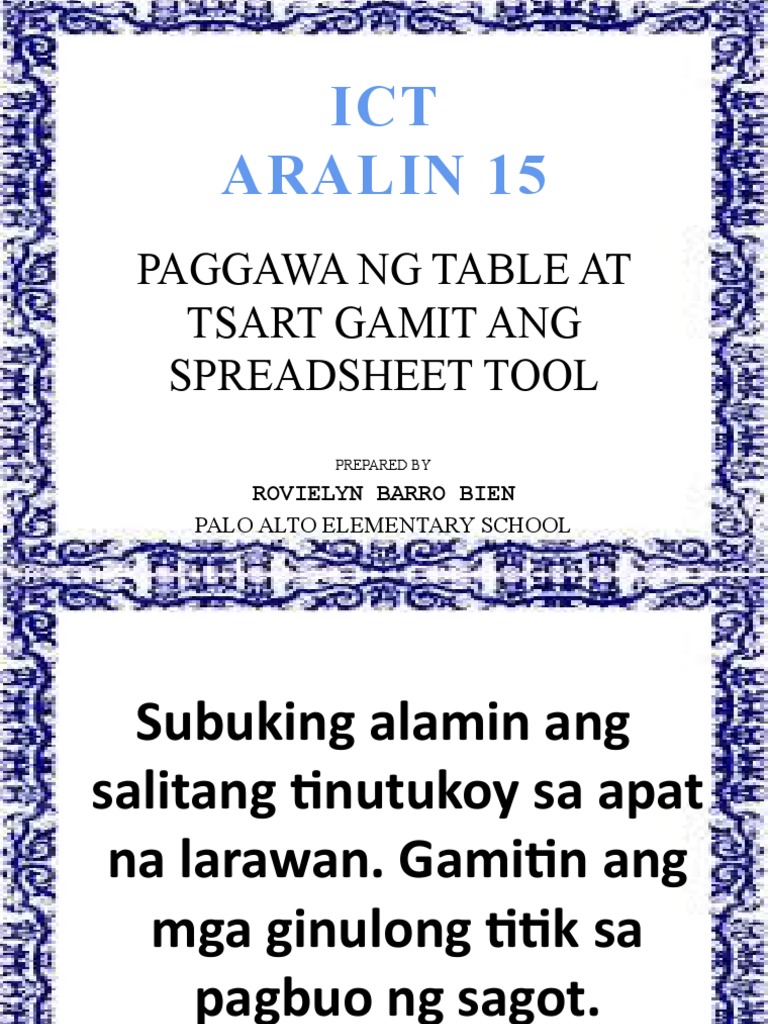 Ict Aralin 15 | PDF
