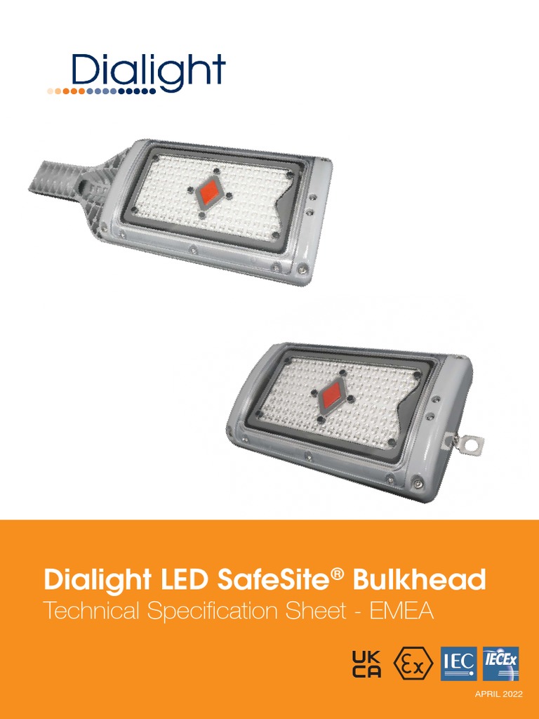 Dialight LED SafeSite Bulkhead Tech Datasheet | PDF | Electricity ...