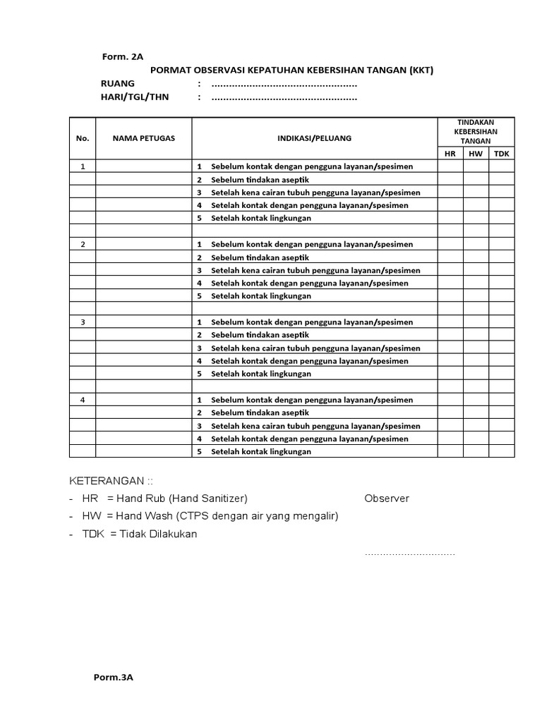 Format Kuesioner INM | PDF