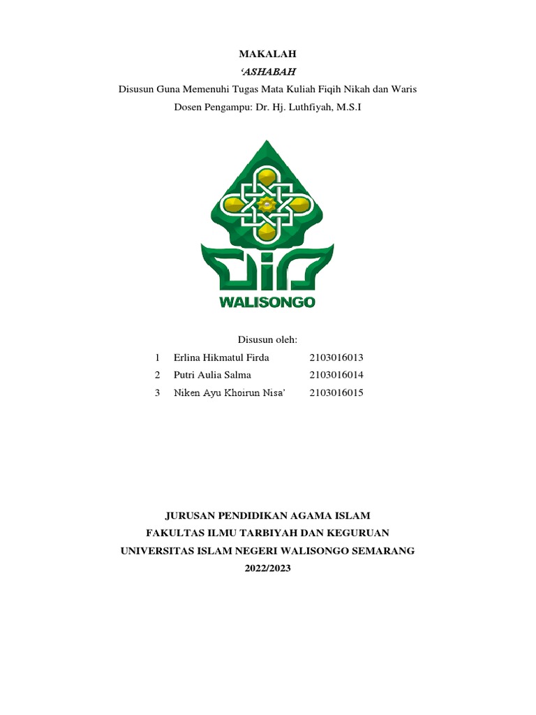 Makalah Kelompok 4 Ashabah | PDF