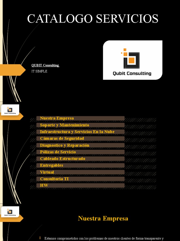 Catalogo de Servicios Qubit Consulting | PDF | Computación en la nube ...