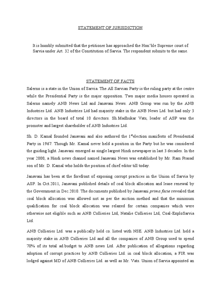 Statement of Jurisdiction | PDF | Supreme Court Of The United States ...