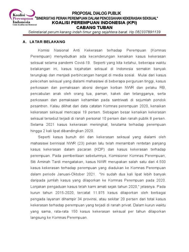 Proposal Dialog Public | PDF