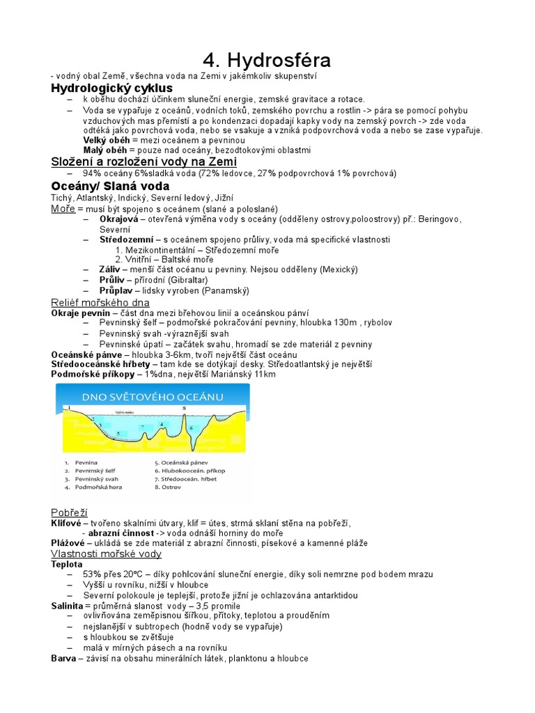 Hydrosféra | PDF