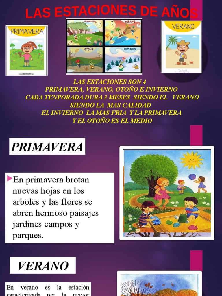 Las Estaciones Del Año | PDF