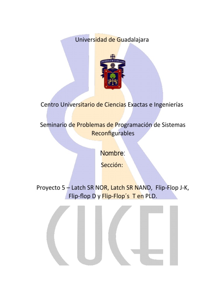 PROYECTO 5 Reconfig | PDF | Electrónica digital | Diseño