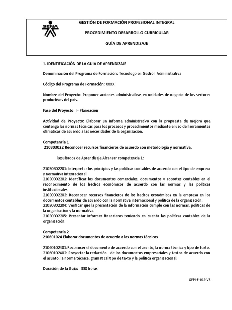 (3.1) - GFPI-F-019 - Formato - Guia - de - Aprendizaje N° 3 | PDF | Contabilidad | Business