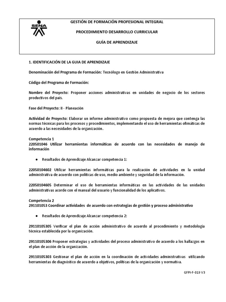 (4.1) GFPI-F-019 - Formato - Guia - de - Aprendizaje TGA | PDF | Microsoft | Software de la ...