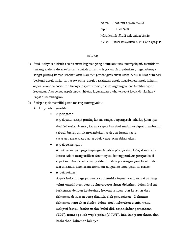 Fatkhul Firman Maula - Lembar Jawab Mid | PDF