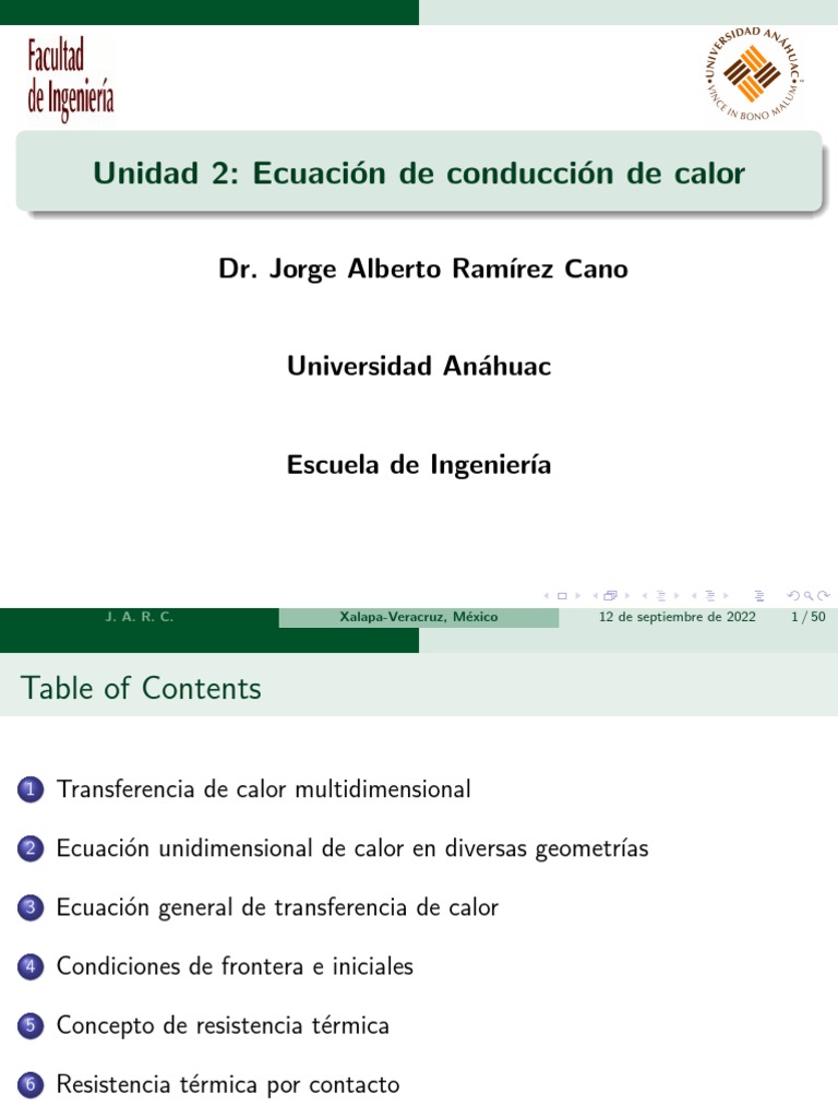 Ecuación Conducción Calor | PDF | Conduccion termica | Calor