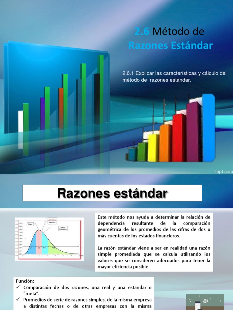 2.6 Razones Estandar | PDF | Presupuesto | Estado financiero