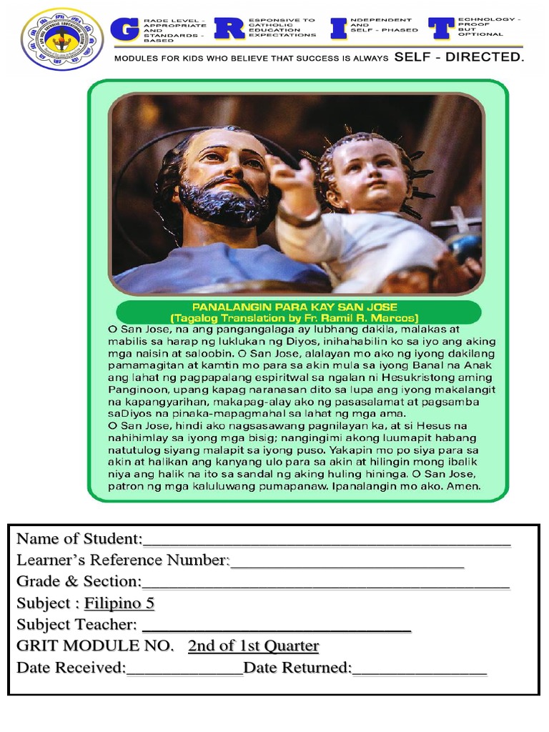 ACES Filipino 5 - Module #2 | PDF