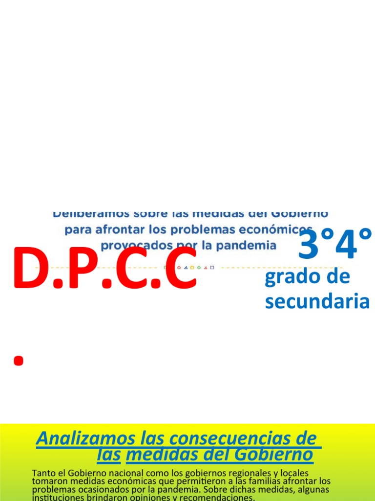 Semana 5 DPCC 3 y 4 Grado de Secundaria | PDF | Pobreza | Pobreza e indigencia