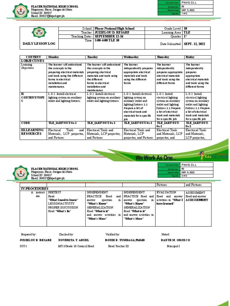 DLL GRADE 10 Weel 3 | PDF | Learning | Behavior Modification