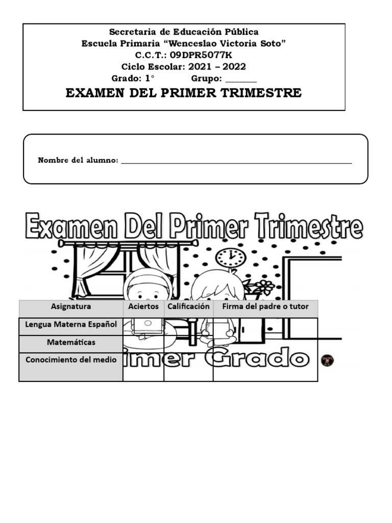 Portada Examen | PDF