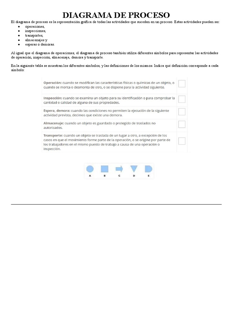 Ejemplo de Diagrama de Proceso | PDF