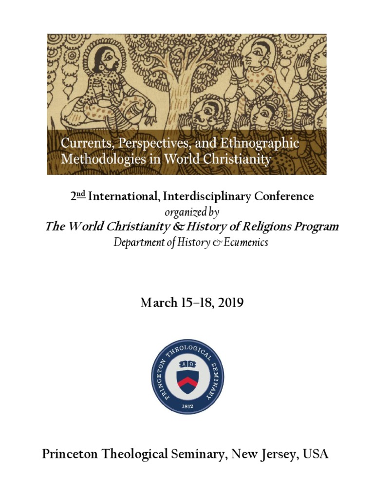 2019 PTS Conference Program | PDF | Ethnography | Pentecostalism