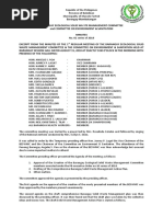 Minutes of Lupon Tagapamayapa | PDF