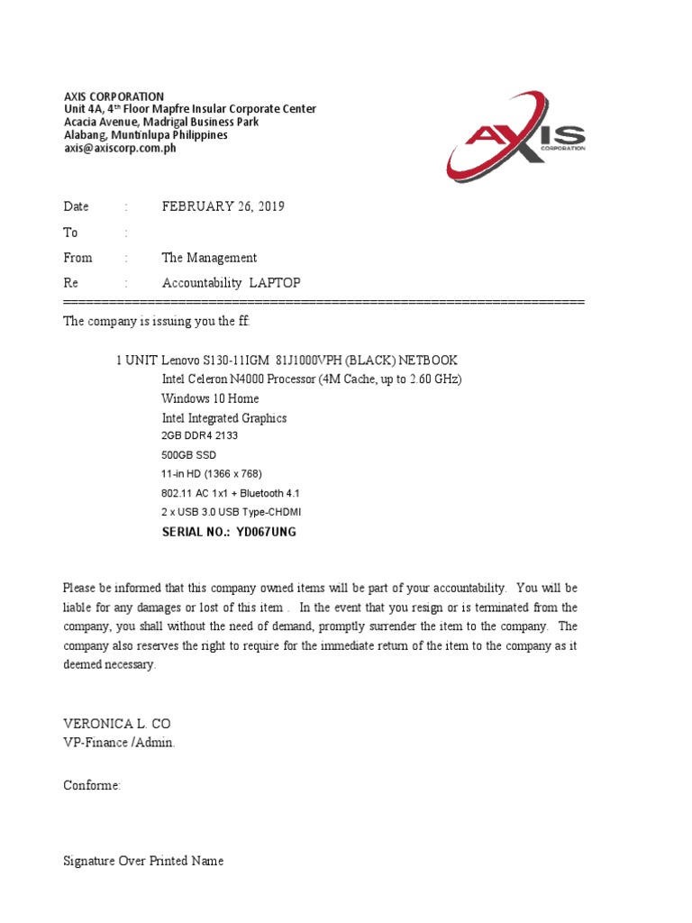 Accountability | PDF | Laptop | Intel