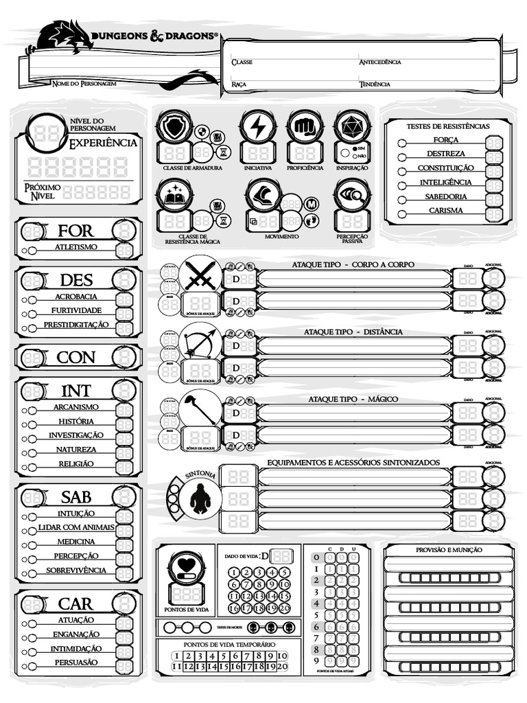 Master Ficha D&D 5e | PDF