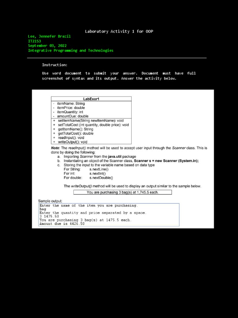 Integ Lab1 Pdf Subroutine Method Computer Programming 5625