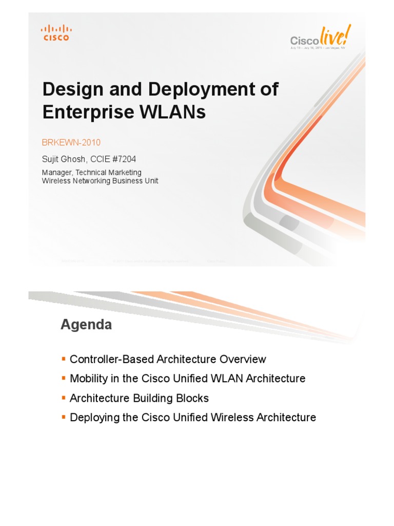 Design and Deployment of Enterprise WLANs | PDF | Wireless Lan | I Pv6