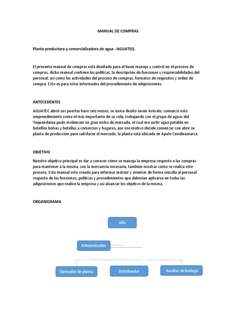Manual de Compras | PDF | Business | Economias