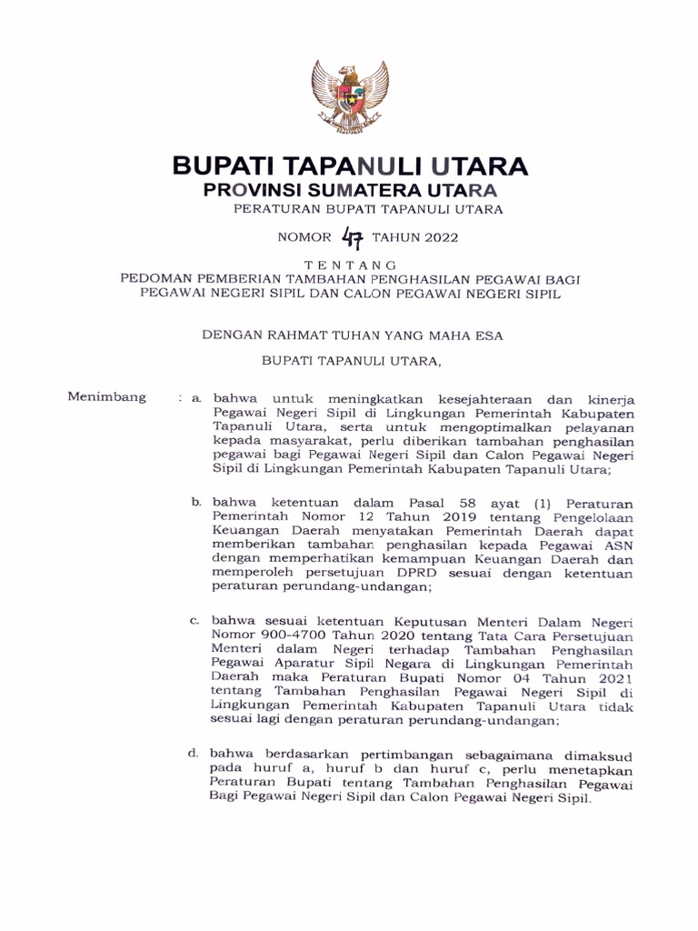 Perbup TPP 2022 | PDF