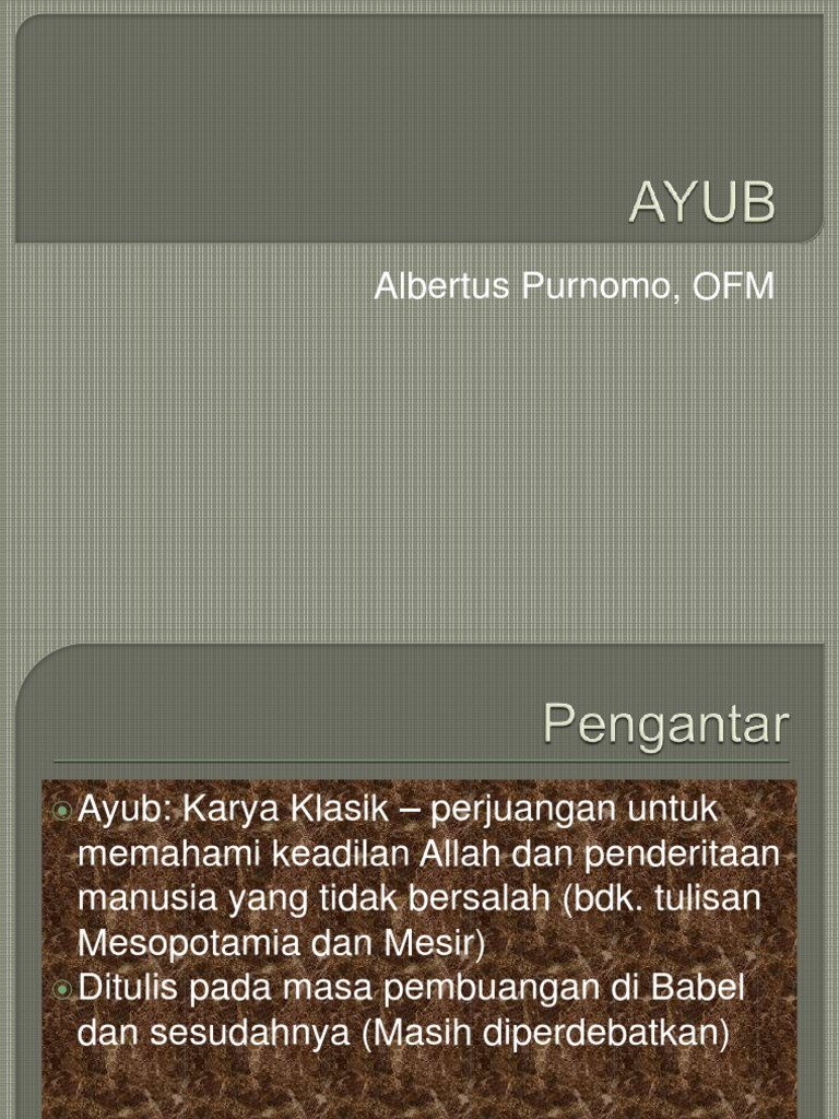 Kitab Ayub Pdf