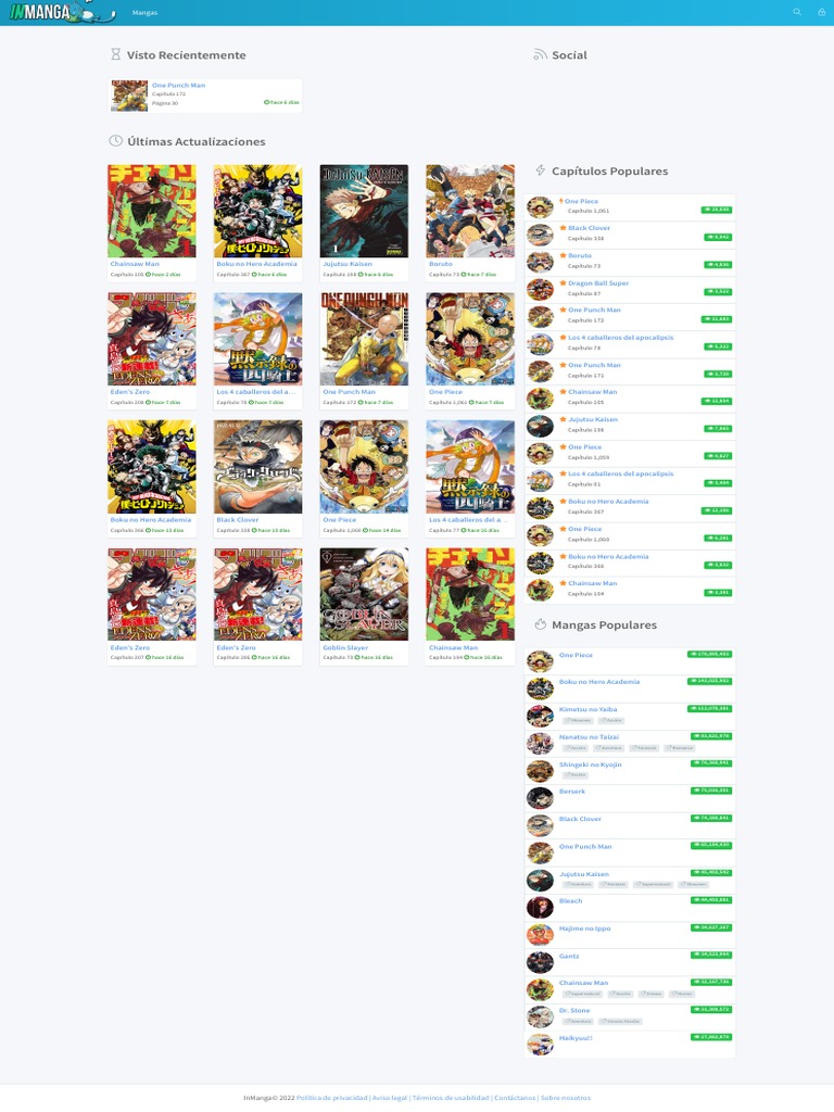 Manga Online - InManga | PDF | Shōnen Manga | Serie anime