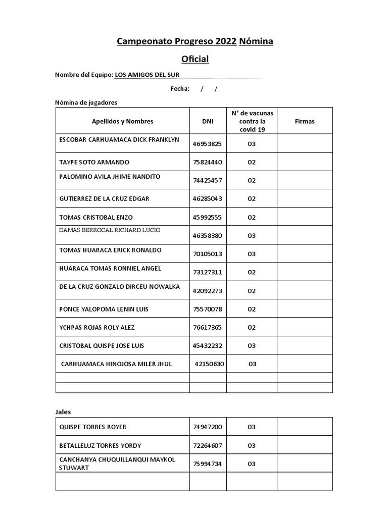 Campeonato Progreso 2022 | PDF