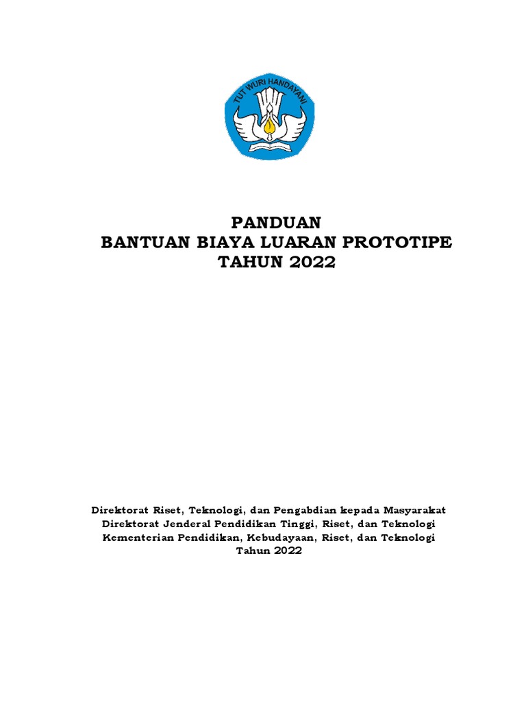 Panduan Bantuan Biaya Luaran Prototipe | PDF
