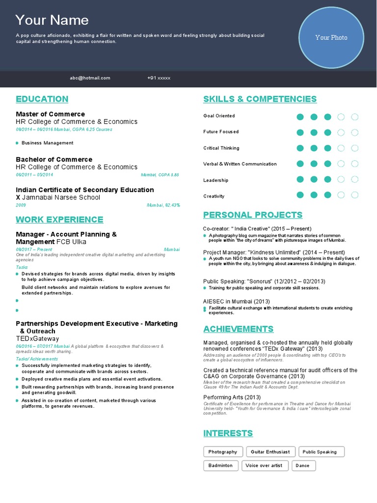 Creative Marketing CV for Advertising Roles | PDF | Brand | Marketing