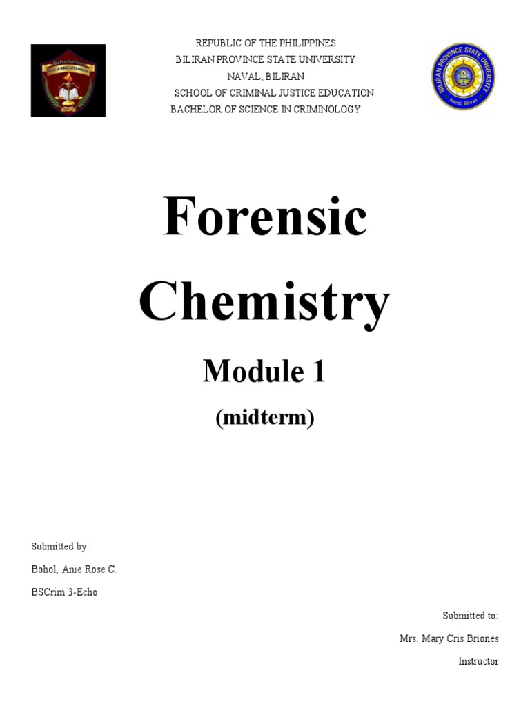 Forensic Chemistry Module | PDF | Semen | Crime Scene