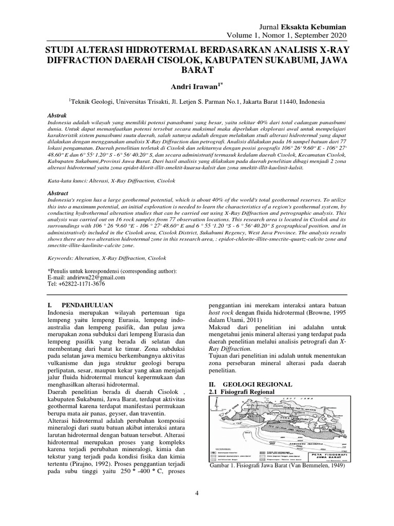 Studi Alterasi Hidrotermal Cisolok | PDF