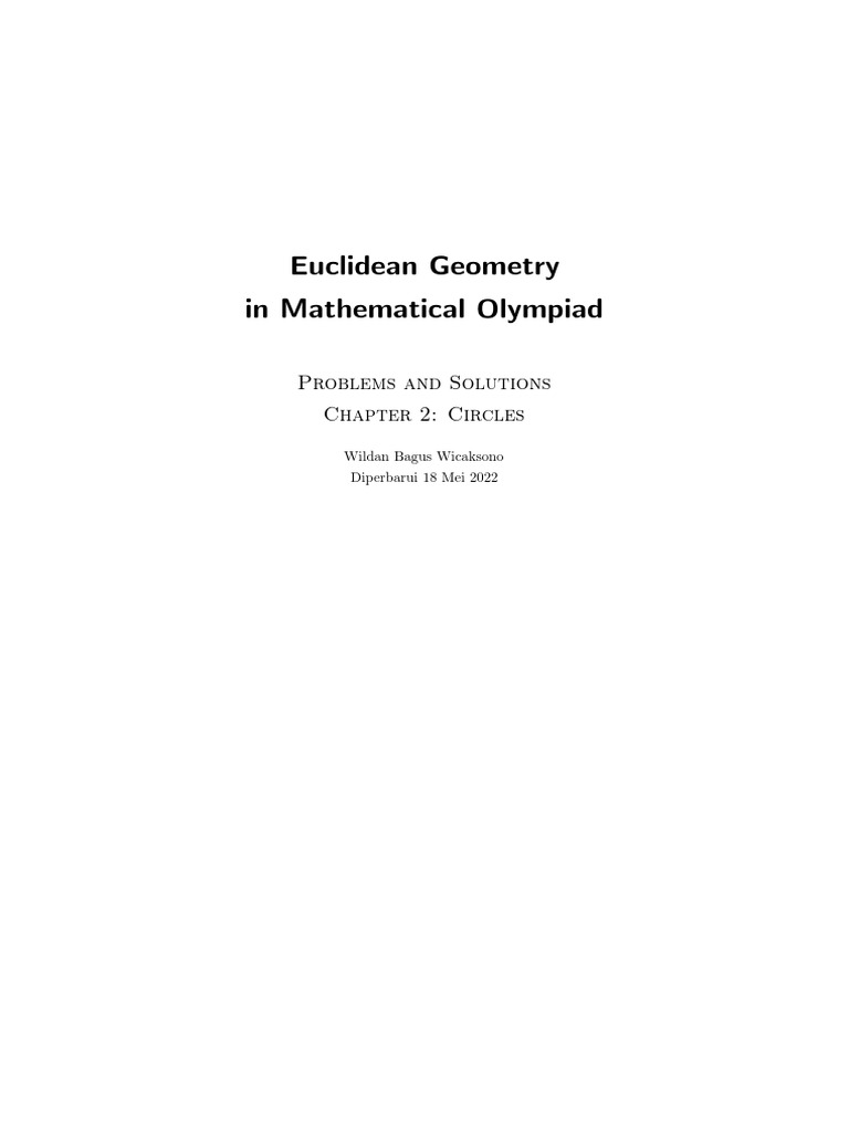 EGMO Chap2 | PDF | Triangle | Circle
