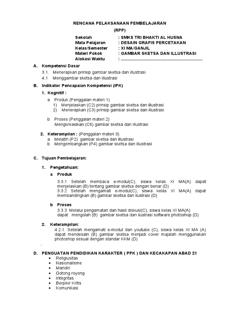 Form RPP Template - KD 3 - KURTILA | PDF