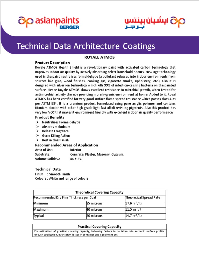 Pds - Royale Atmos (Rev-02) (2) - 9824 | PDF | Paint | Air Pollution