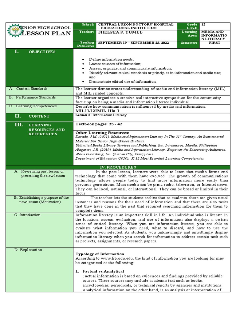 (Mil) DLP Week 5 | PDF | Information Literacy | Mass Media