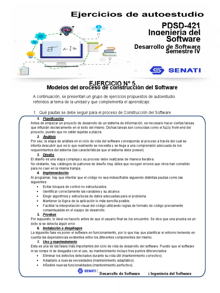Ejercicio 05 | PDF | Software | Ingeniería de software
