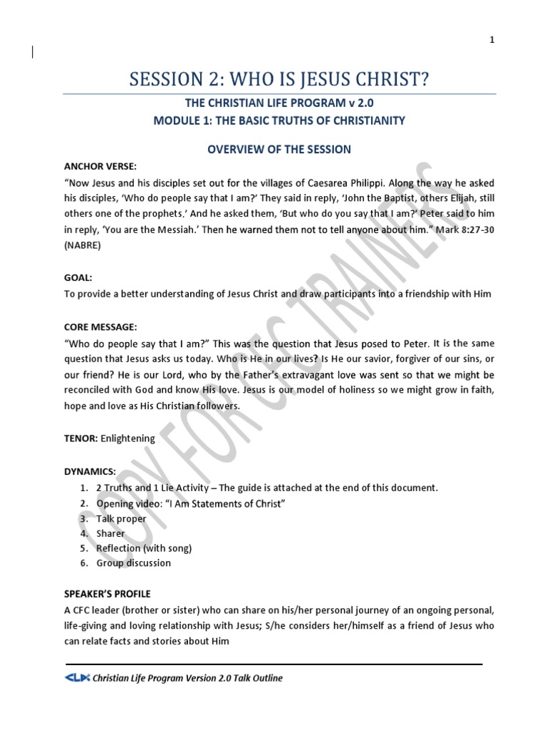 Who Is Jesus Christ | Download Free PDF | Jesus | Gospel Of Mark