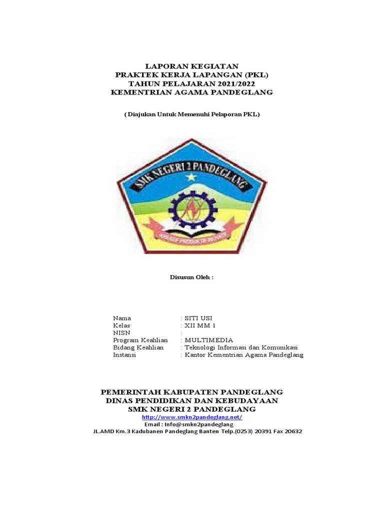 Laporan PKL Siti Usi | PDF