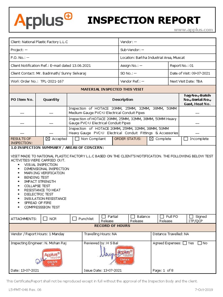 Third Party Certificates - Electrical Conduits | PDF | Insulator ...