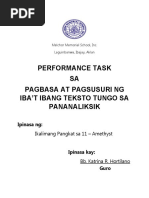 Epekto NG Pag Usbong NG Mga Wikang Banyaga Sa Pag Aaral NG Wikang Filipino | PDF