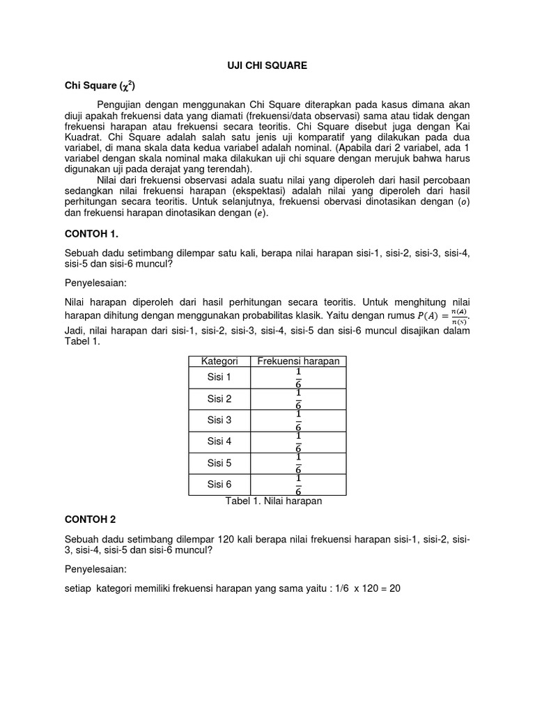 Pertemuan 11-12 - Chi Square | PDF