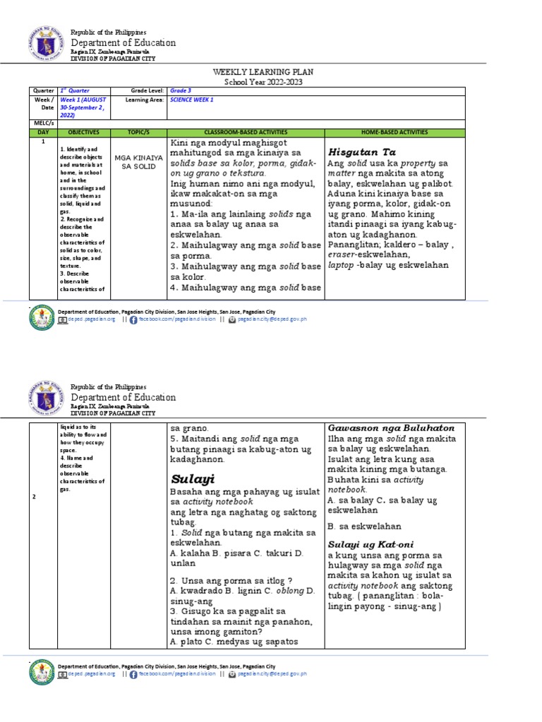Science Week 2 | PDF